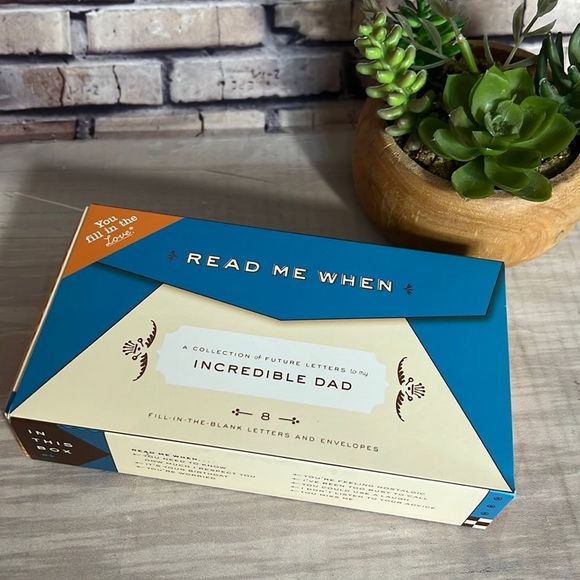 Anthropologie | Holiday | Dad Gift Knock Knock Letters To My Incredible Dad Read Me When Box ...